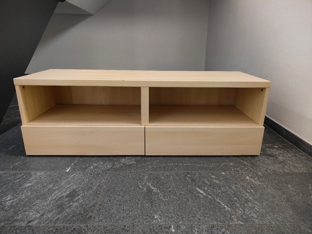 Ikea Besta Kommode mit 2 Tablar 2 Schublade ahorn (Gebraucht) in Hinwil ...