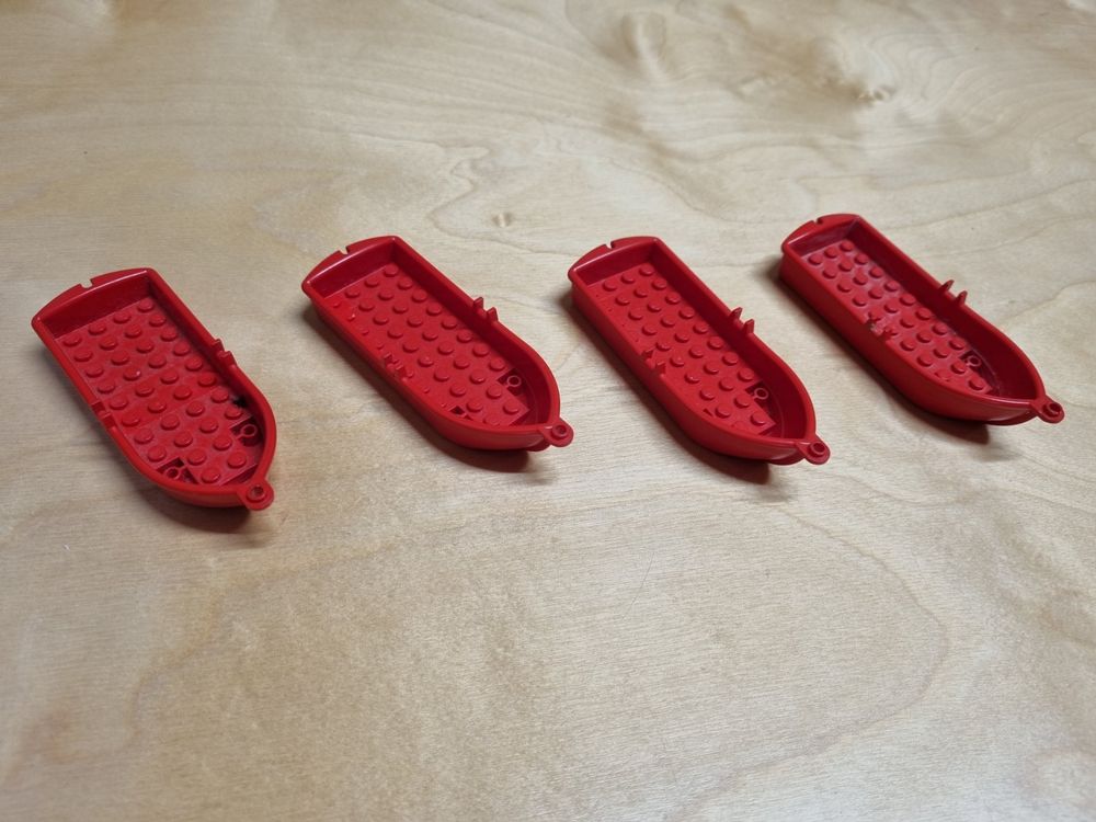 LEGO 2551 red Boat, 14 x 5 x 2 with Oarlocks and 2 Hollow | Kaufen auf ...
