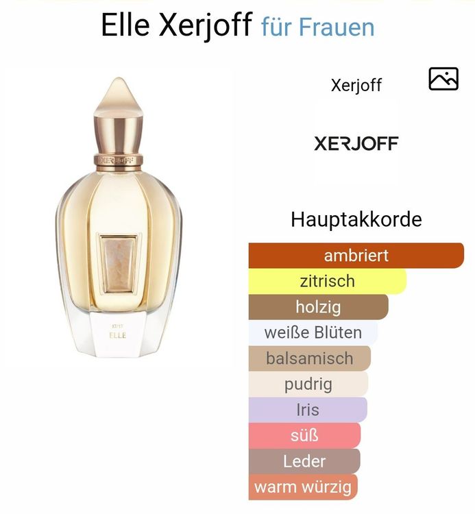 Xerjoff Elle 2ml Muster Probe Eau de Parfum (Neu (gemäss Beschreibung ...
