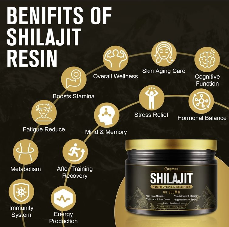 2 Stück Orig. 100% reines Himalaya Shilajit, 60g!!! pro Dose (Neu und originalverpackt) in HORN ...