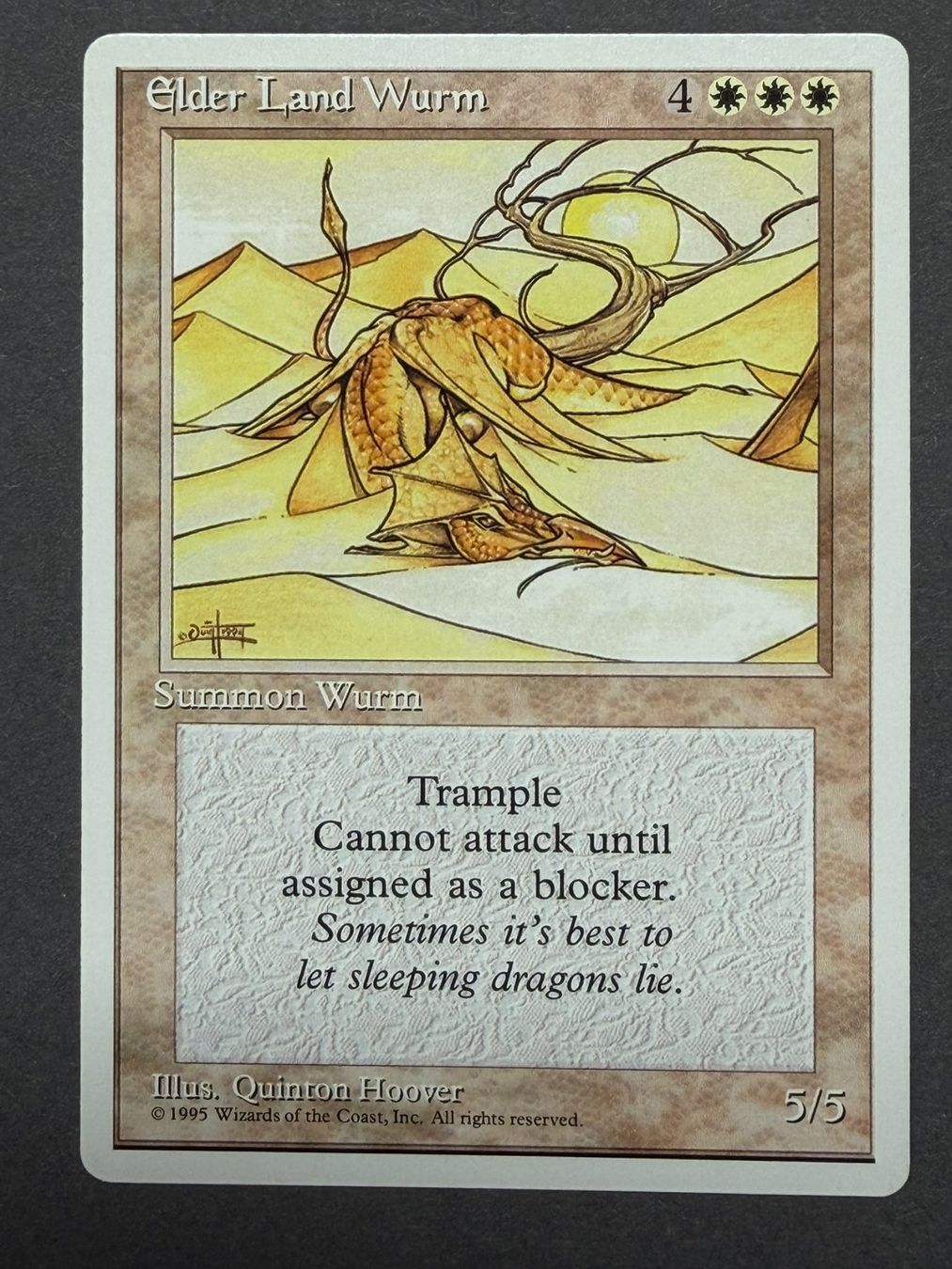 4th Fourth Edition Alternate - Elder Land Wurm - Magic (Gebraucht) in ...