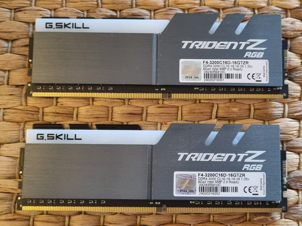 G.Skill Trident Z RGB 2 x 8GB 3200 MHz DDR4 RAM (Gebraucht) in Aristau ...