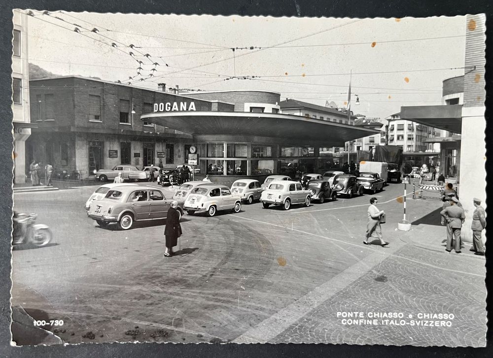 PONTE CHIASSO • CHIASSO CONFINE Italien-CH /Oldtimer Autos (Gebraucht ...