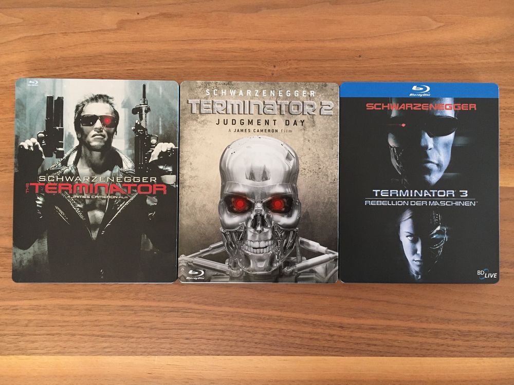 Terminator 1, 2 und 3 (Blu Ray Steelbook) (Gebraucht) in Wisen SO für ...