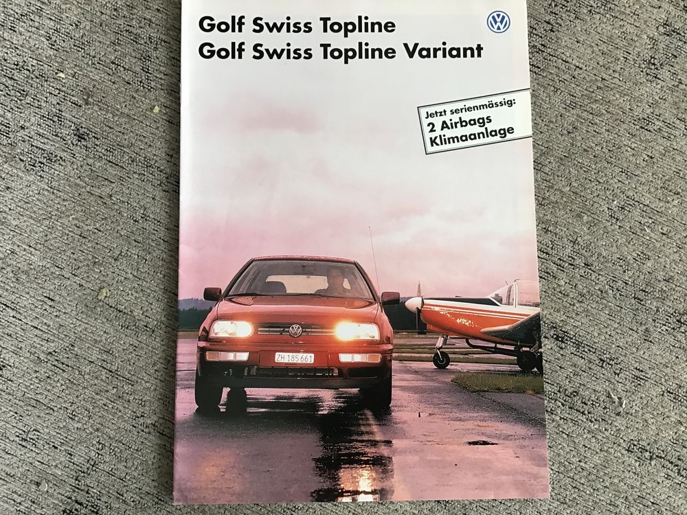 VW Golf Swiss Topline/Topline Variant 12 S. Dezember 1995 (Gebraucht ...