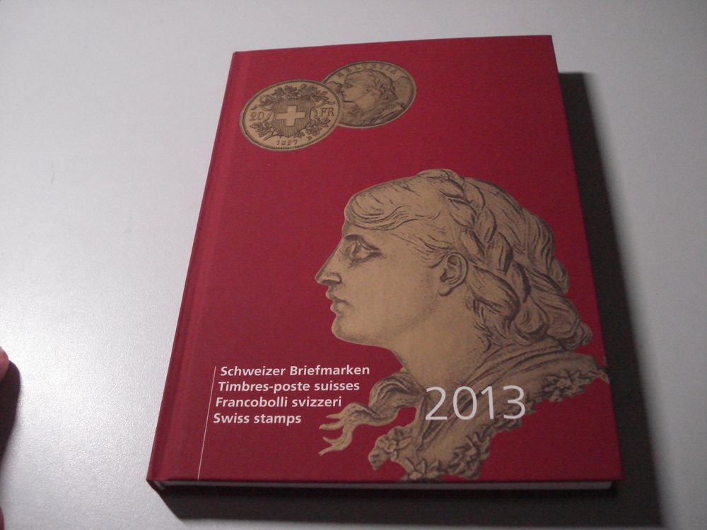 Jahrbuch Schweiz 2013, ET-o, mit Vignette +Block Goldvreneli (Gebraucht ...