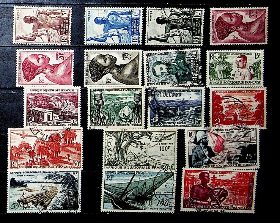 AFRIQUE ÉQUATORIALE FRANCAISE TIMBRES OBLITÉRÉS /JA5 (Gebraucht) in ...