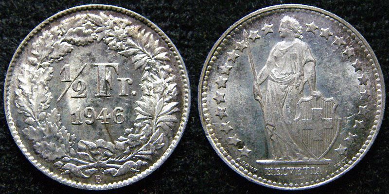 50 Rappen 1946 (Neu (gemäss Beschreibung)) in Basel für CHF 6 – mit Lieferung auf Ricardo kaufen