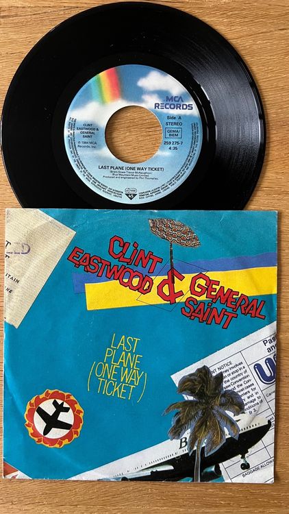 Clint Eastwood & General Saint - Last Plane /1. D-Press 1984 (Gebraucht ...