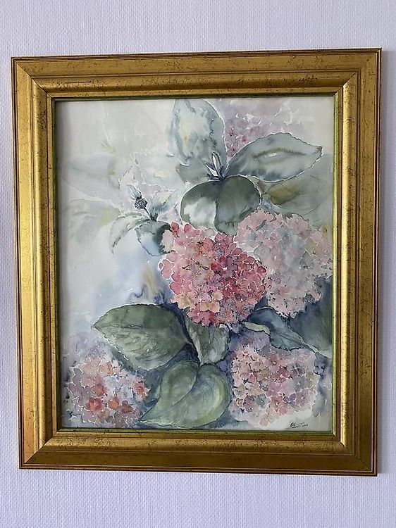 Aquarell Hortensie | Kaufen auf Ricardo