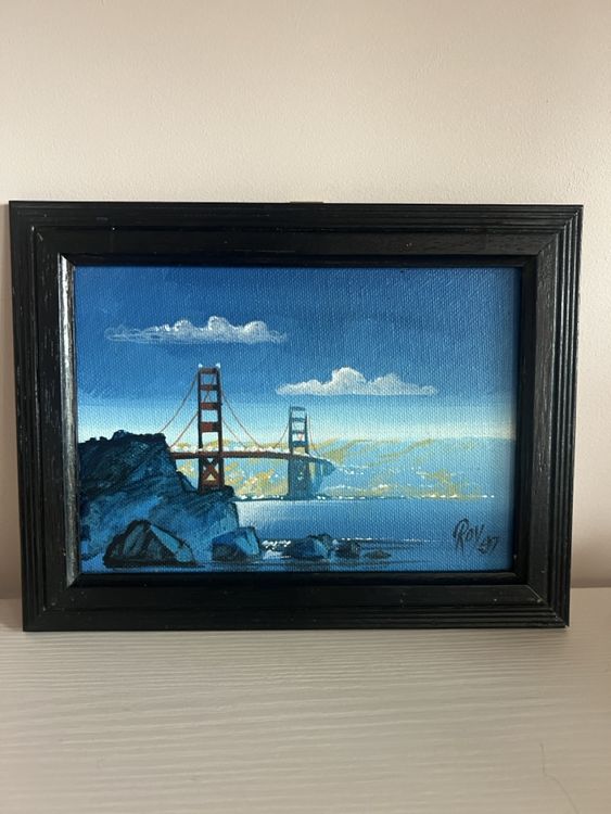 Vintage Edward Roy oil painting San Fran🇺🇸 (Neu (gemäss Beschreibung ...
