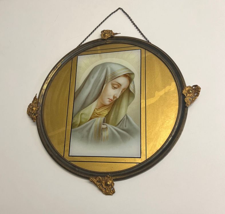 Heilige Maria Bild mit schönen Goldrahmen | Kaufen auf Ricardo