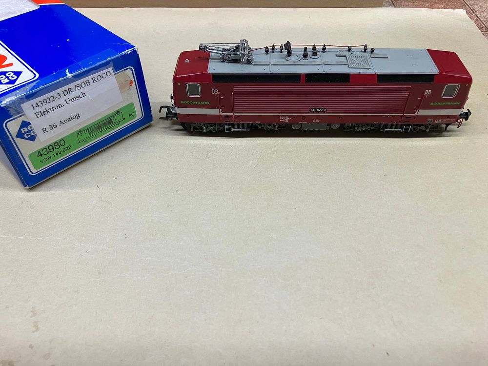 Roco 43980 BR 143 922-3 der SOB, H0 WS (Gebraucht) in Neuendorf für CHF ...