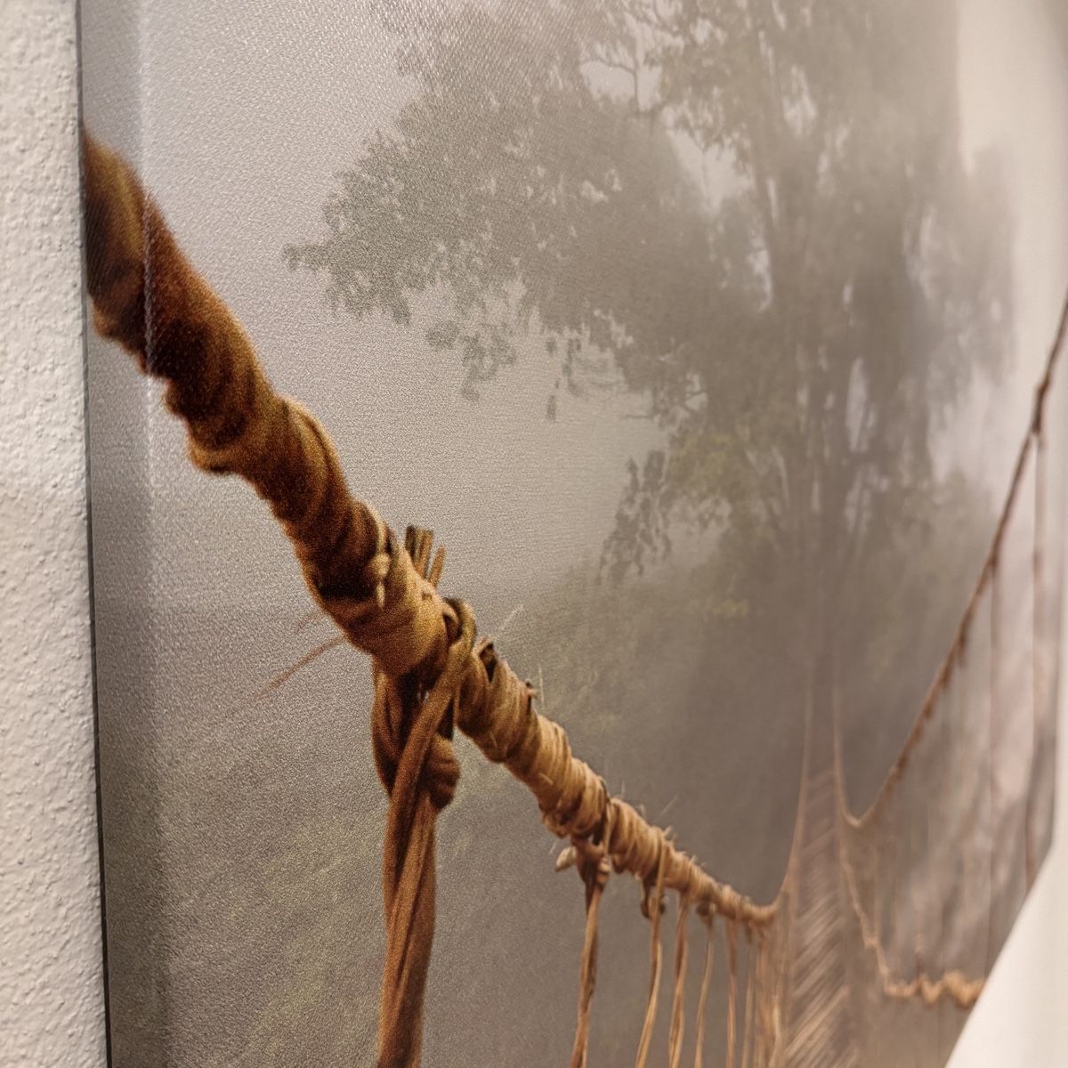 Wandbild Hängerücke im Nebel IKEA Bjorksta 140 x 100 cm (Gebraucht) in ...