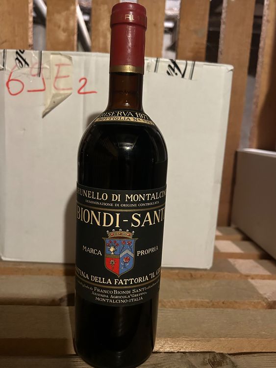 Biondi-Santi Brunello di Montalcino RISERVA 1977 Il Greppo (Neu (gemäss ...