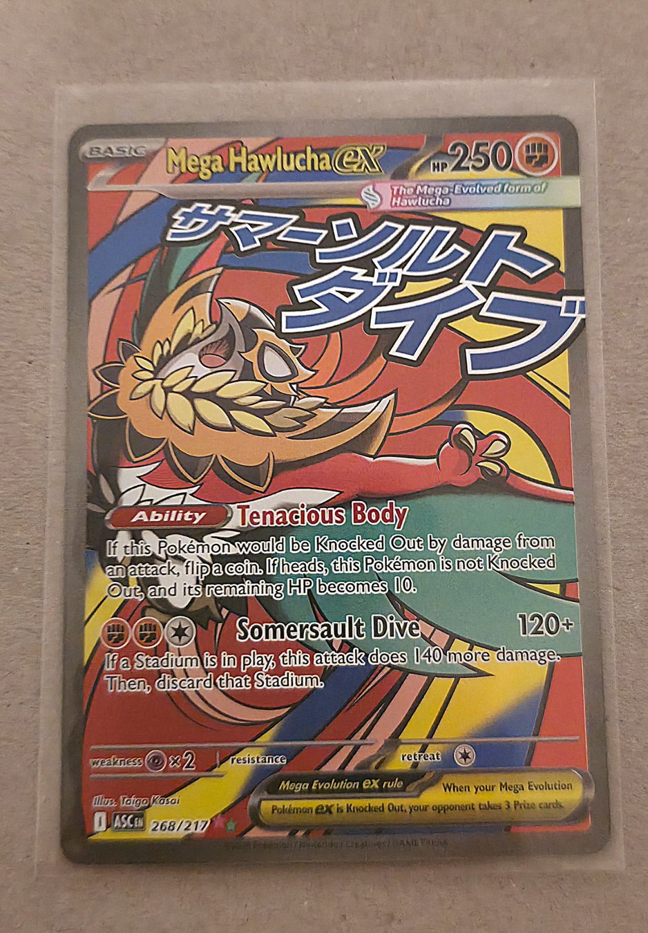 Pokemon Ascended Heroes - "Mega Hawlucha ex" ASC 268/217 (Neu (gemäss ...