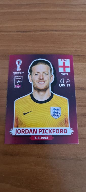 Panini WM 2022 Jordan Pickford, ENG 3 (Neu (gemäss Beschreibung)) in ...