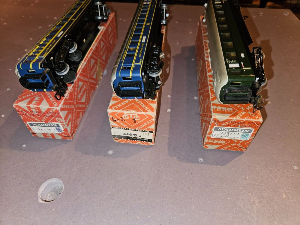 Märklin 346/3J, 346/1BS, 346/2J Wagen DB im OVP sehr gut | Kaufen auf ...