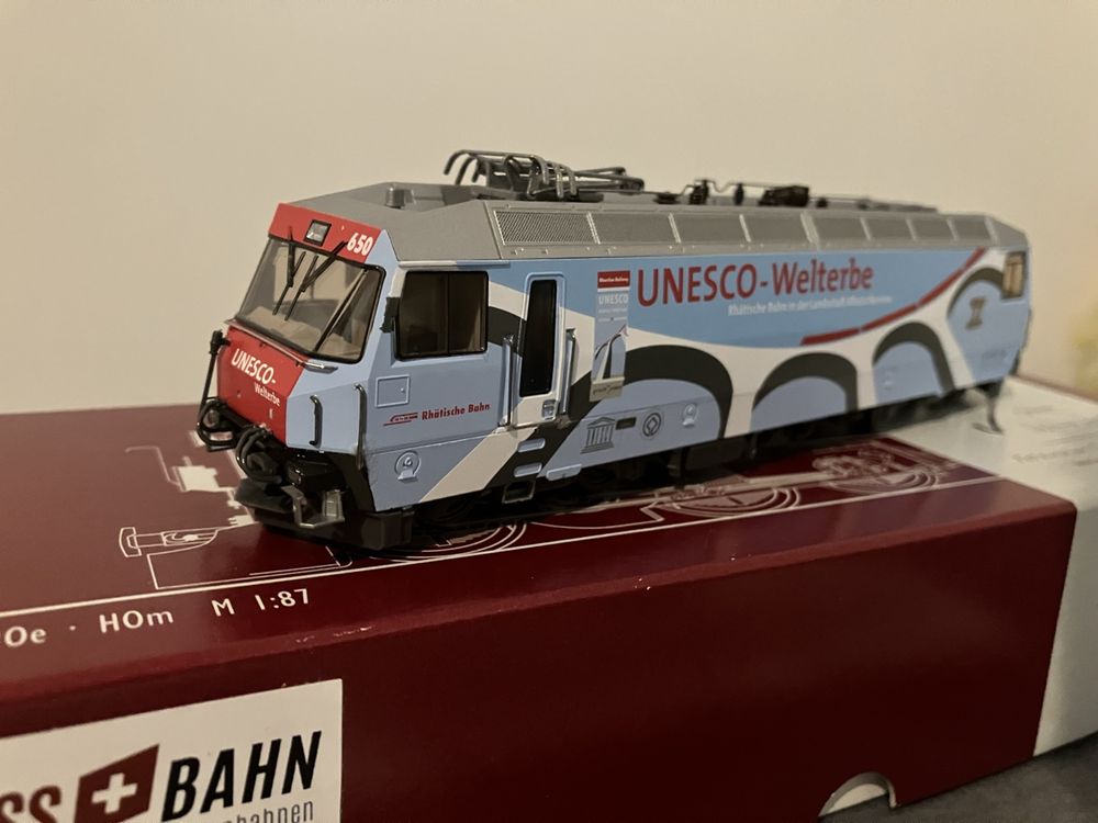 RhB Ge 4/4 III 650 "UNESCO-Welterbe" HO WS, Bemo | Kaufen auf Ricardo