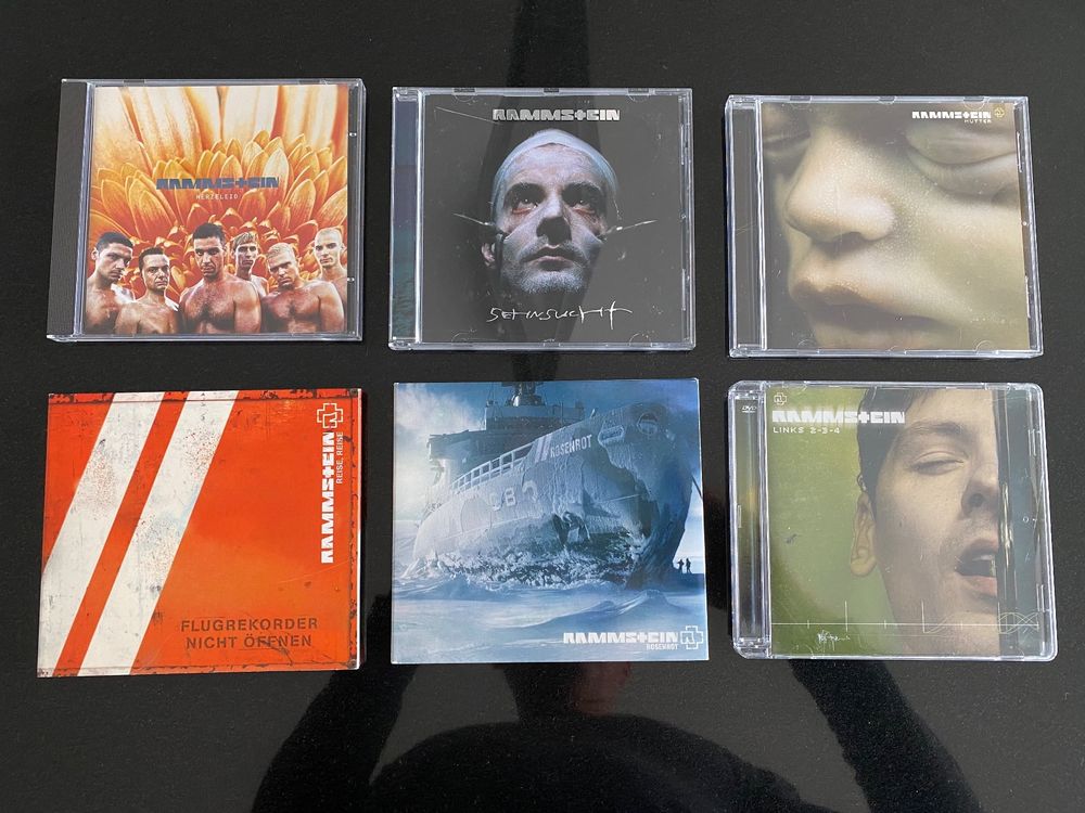 Rammstein CD Sammlung 5 CDs & 1 DVD Single & 1 CD Single | Kaufen auf ...