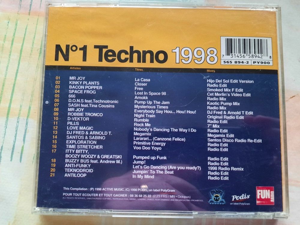 CD No 1 Techno 1998 | Kaufen auf Ricardo