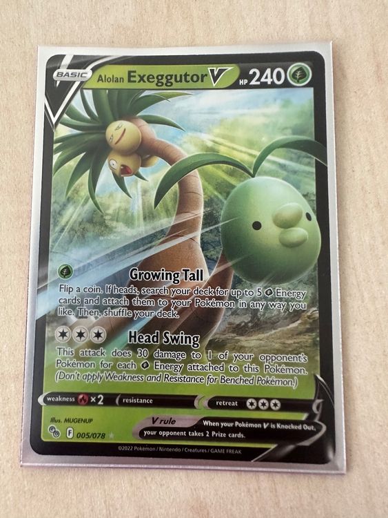 Alolan Exeggutor V 005/078 (Neu (gemäss Beschreibung)) in Derendingen ...