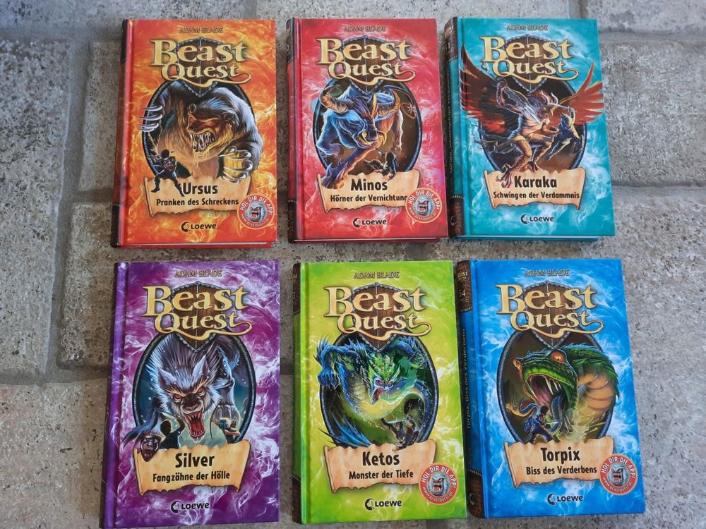 Beast Quest Nr. 49-54,Ursus,Minos,Karaka,Silver,Ketos,Torpix | Kaufen ...