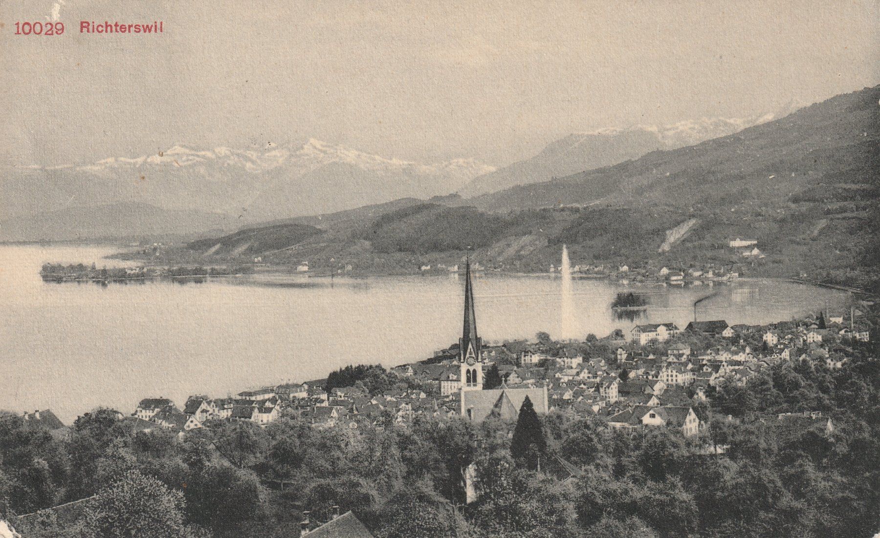 Richterswil Zürichsee Panorama 1910 frühe AK Edition Photogl (Gebraucht ...