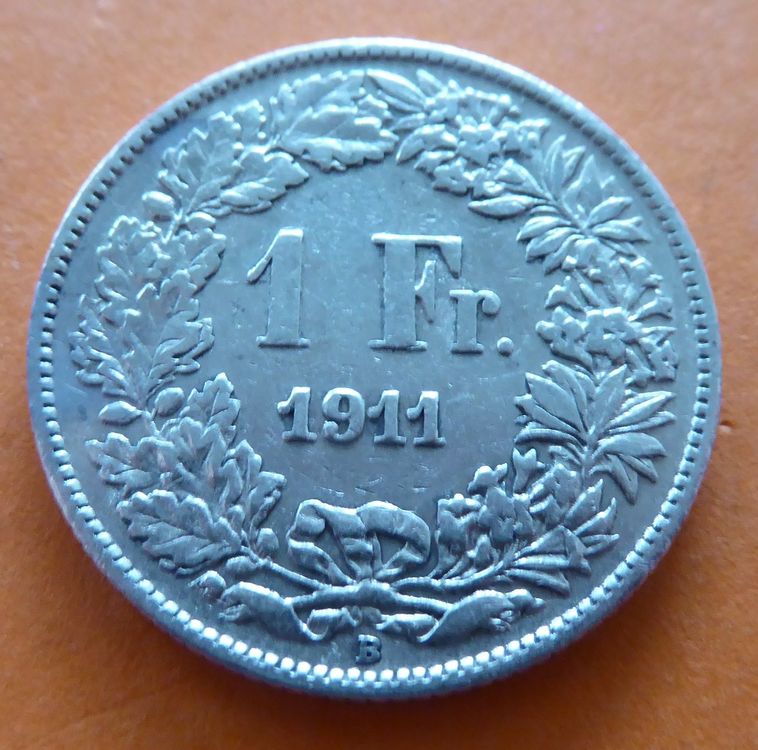 Fr. 1.-- Silber 1911 | Kaufen auf Ricardo
