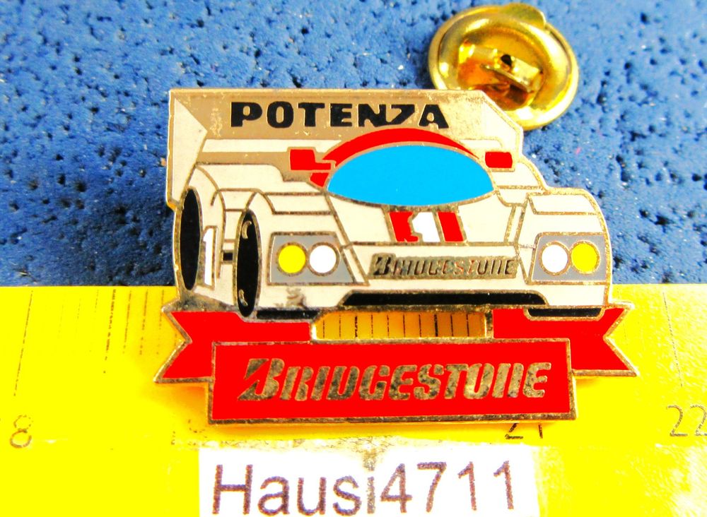 BRIDGESTONE RACING CAR POTENZA ENAmel auto pin top-qualität (Gebraucht ...