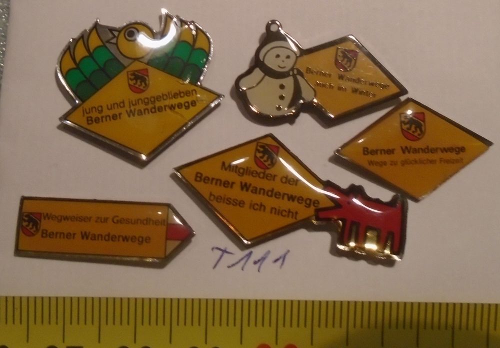 5 ver. Berner Wanderweg Pins (T111) (Gebraucht) in Winterthur für CHF 2 ...