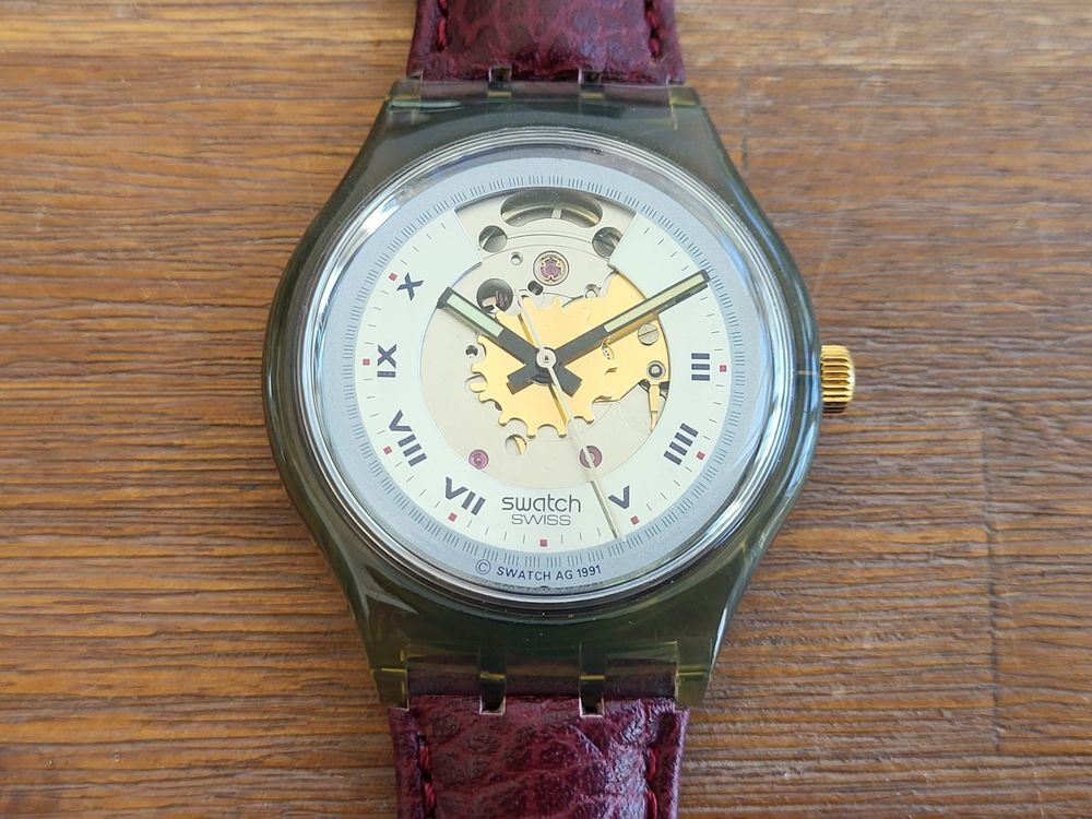 SWATCH AUTOMATIC SAM100 RUBIN NEU | Kaufen auf Ricardo