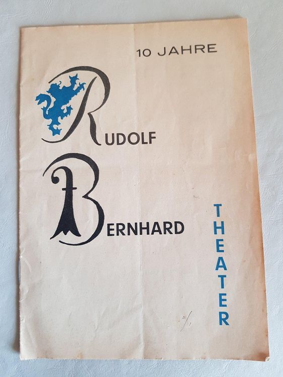 Broschüre Rudolf Bernhard Theater 1951 (Gebraucht) in Walterswil BE für CHF 6 – mit Lieferung ...