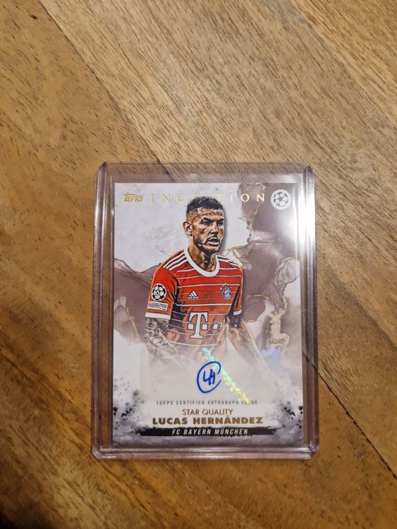 Lucas Hernandez Autogramm - Bayern München - Topps (Neu (gemäss ...