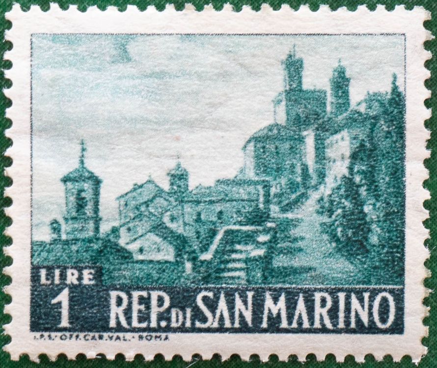 San Marino Briefmarke 1 Lira (Gebraucht) in Chiasso für CHF 1.5 – mit ...