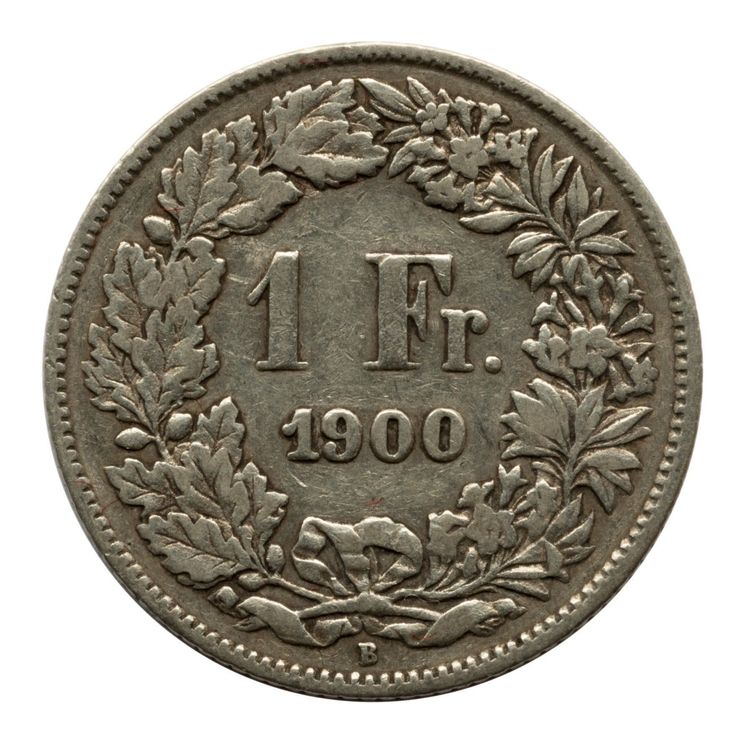 Schweiz - 1 Franken - 1900 - Silber (Gebraucht) in Rotkreuz für CHF 40 – mit Lieferung auf ...