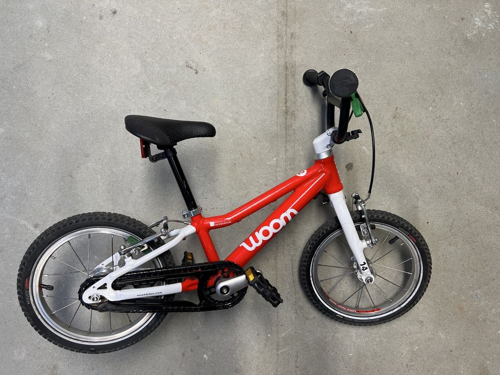 Woom 2 Kinderfahrrad 14 Zoll rot weiss ab CHF 100.- (Gebraucht) in Nussbaumen AG für CHF 249 ...
