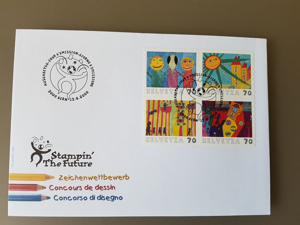 Briefmarken FDC Brief Stampin The Future 2000 (Gebraucht) in Riehen für ...