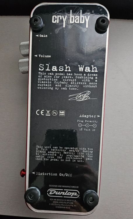 Dunlop cry baby Slash Wah | Kaufen auf Ricardo