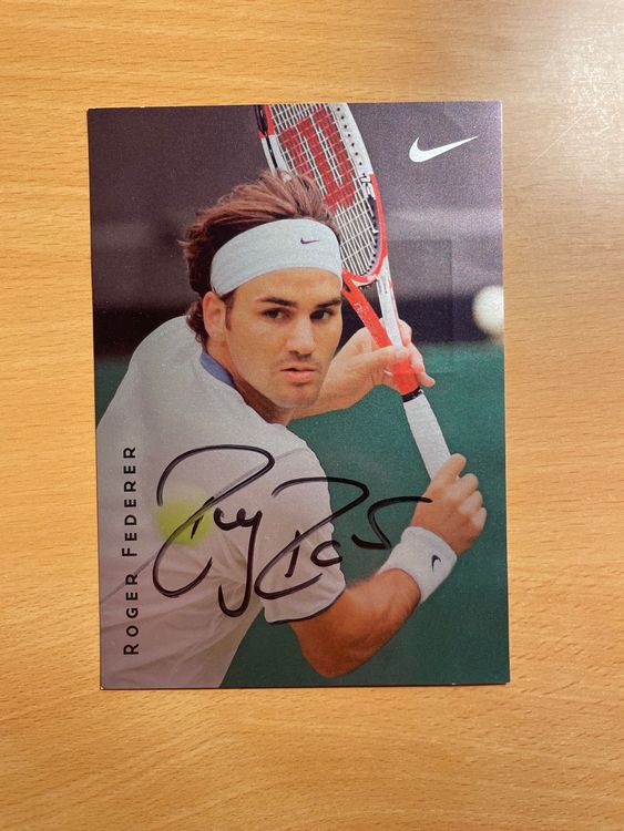 Roger Federer autographe Photo Wimbledon signée | Kaufen auf Ricardo