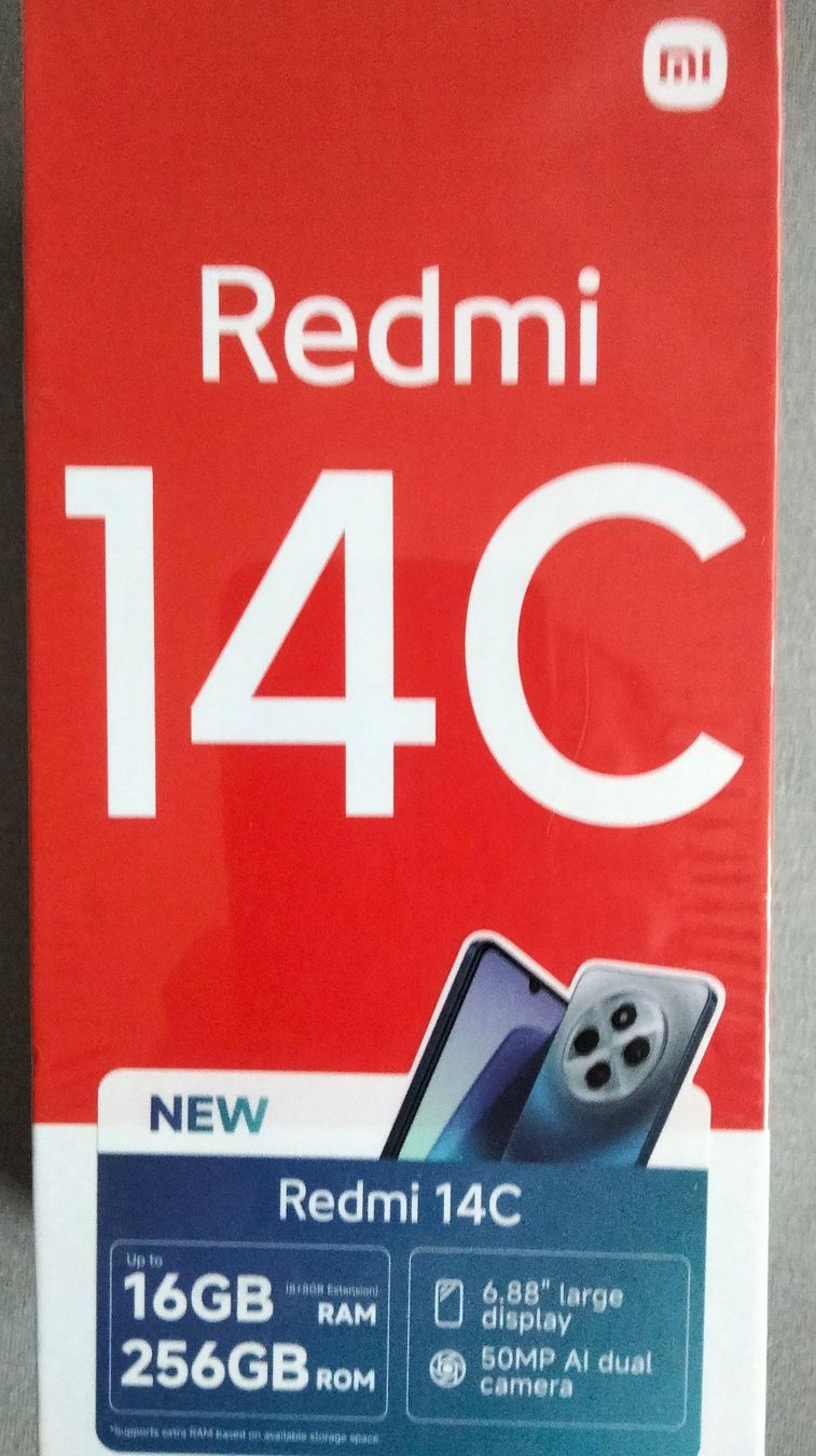 Xiaomi Redmi 14C 4G 256GB Rom + 8GB Ram Schwarz (Neu und ...