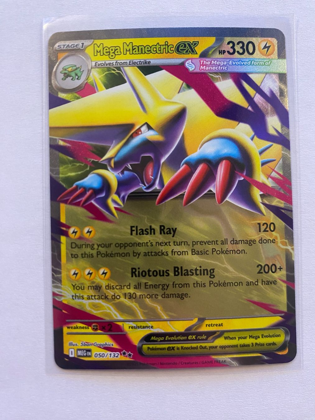 Pokemon Mega Manectric EX 050/132 Mega Evolution EN (Neu (gemäss ...