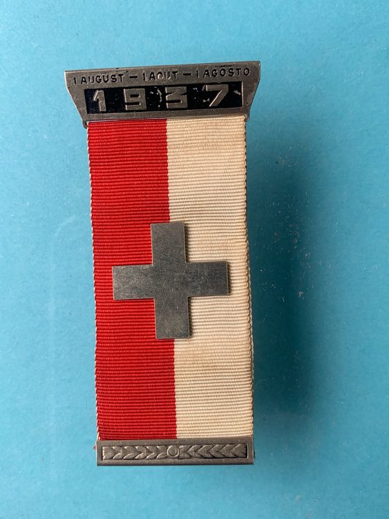 1. AUGUST Abzeichen / 1er AOÛT 1937 - Insigne - 74 X 30mm (Gebraucht ...