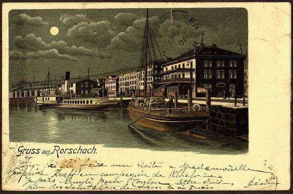 35) GRUSS aus RORSCHACH Gel 1901 LITHO | Kaufen auf Ricardo