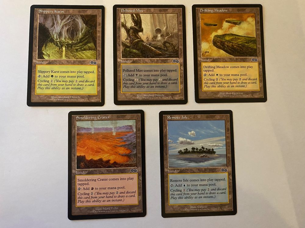 Urza's Saga Lands mit Cycling Cards (Gebraucht) in Bonstetten für CHF 1.2 – mit Lieferung auf ...