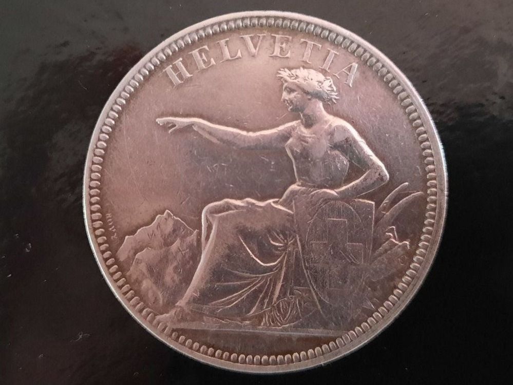 5 Franken 1874 B. Sitzende Helvetia | Kaufen auf Ricardo