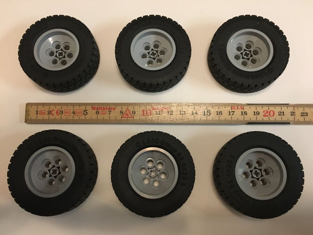 Lego*6*grosse*Technik-Räder*M32 | Kaufen auf Ricardo