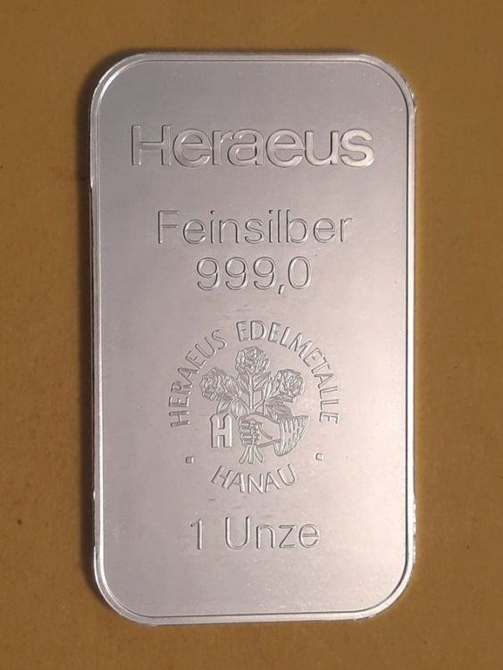 1 Unze Silber Heraeus Hanau 999.0 (Gebraucht) in Buchs SG für CHF 35 – mit Lieferung auf Ricardo ...