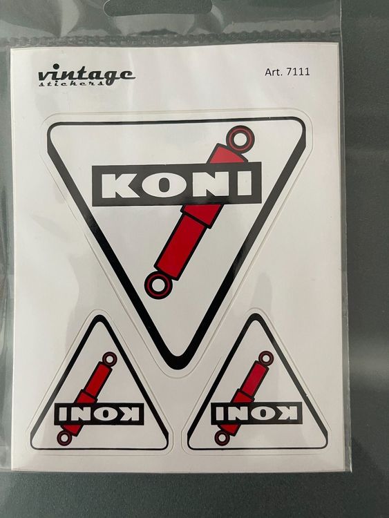 Koni Sticker 3er Set (Neu und originalverpackt) in horn für CHF 5.95 ...