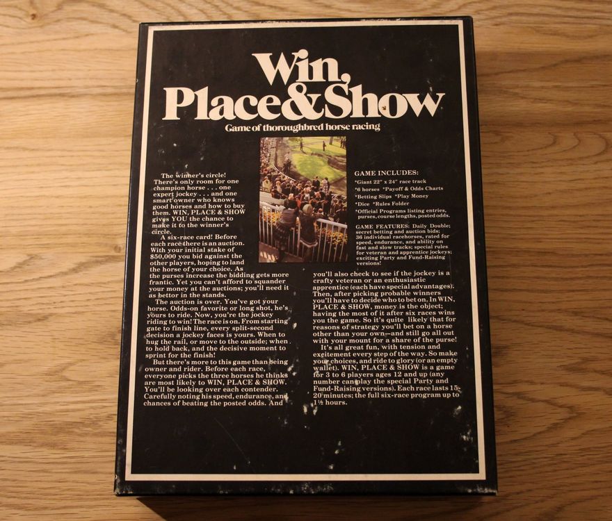 Win, Place & Show von Avalon Hill (Gebraucht) in Münchenbuchsee für CHF ...